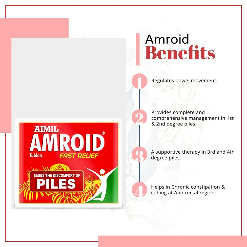Aimil Pharmaceuticals Amroid Tablet || Pack Of 30 Tabs || Useful In ...