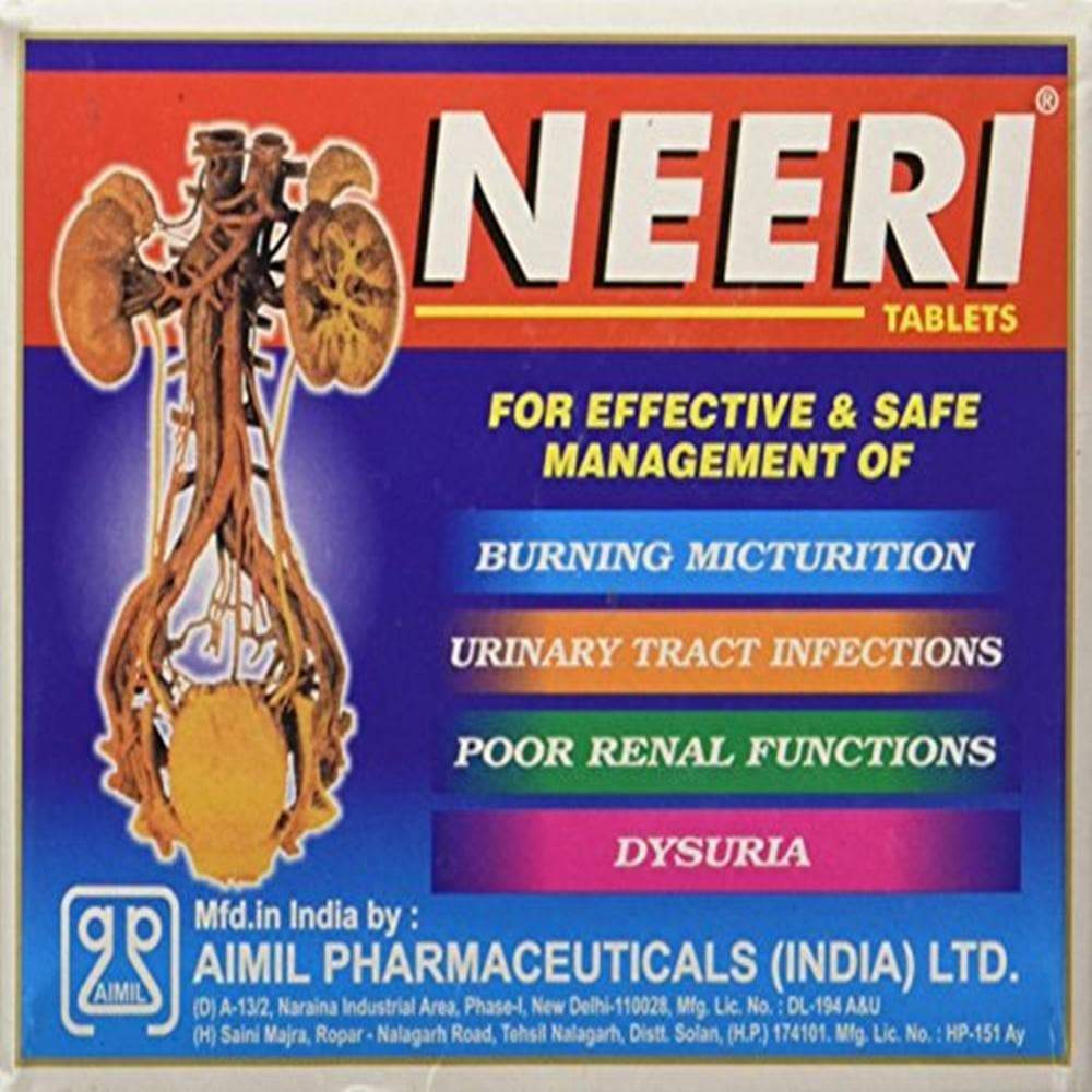 Aimil Pharmaceuticals Neeri Tablet || Pack Of 30 Tabs || Useful In ...