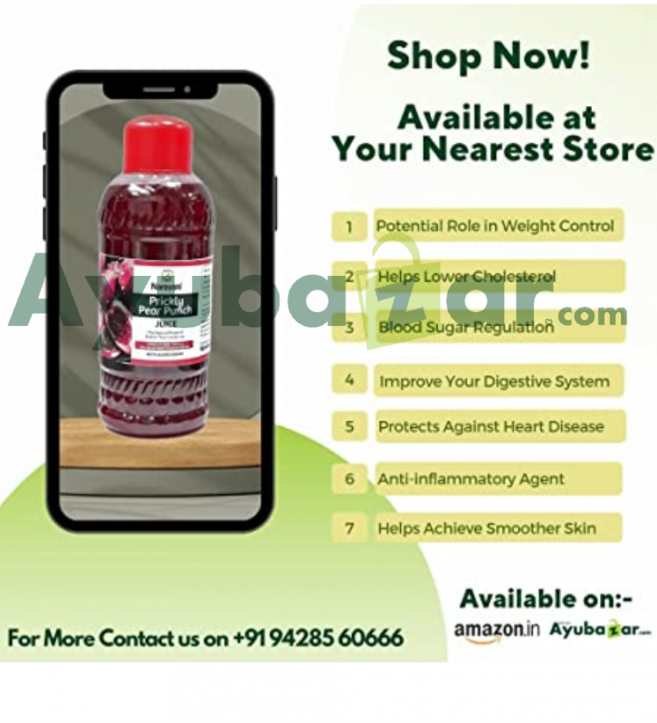 Narayani's Prickly Pear Punch | Pack of 500ml | The Natural Power of ...