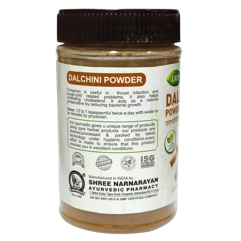 Lion Dalchini Powder || Pack Of 80 Gms || Useful In Cough, Cold - Ayubazar