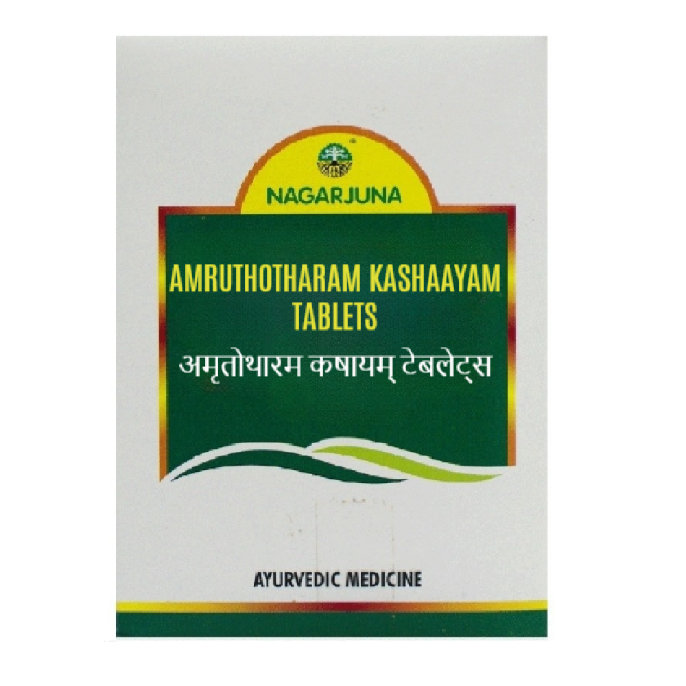 Nagarjuna Ayurveda Amruthotharam Kashaayam Tablets | Pack of 100 Tabs ...
