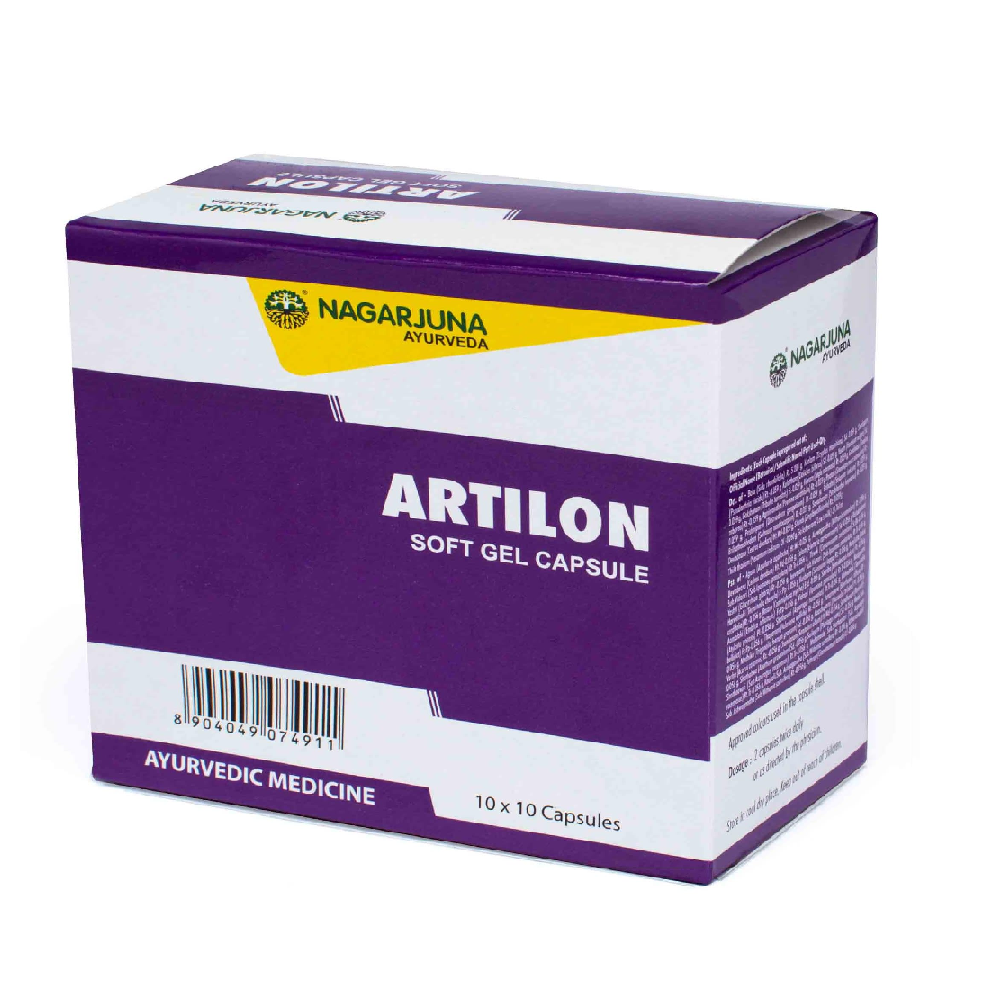 Nagarjuna Ayurveda Artilon Soft Gel Capsules | Pack of 100 Nos ...