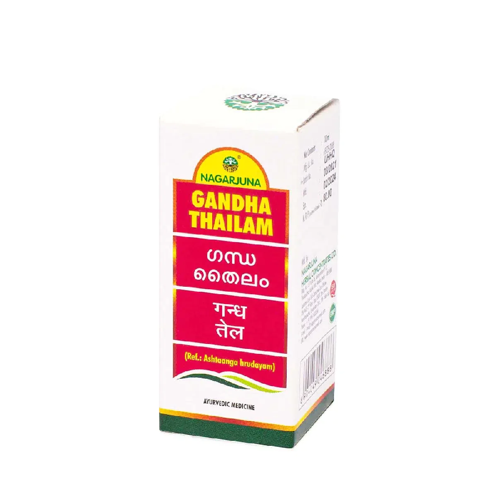 Nagarjuna Ayurveda Gandha Thailam | Pack of 10 ml | Useful in Bone ...