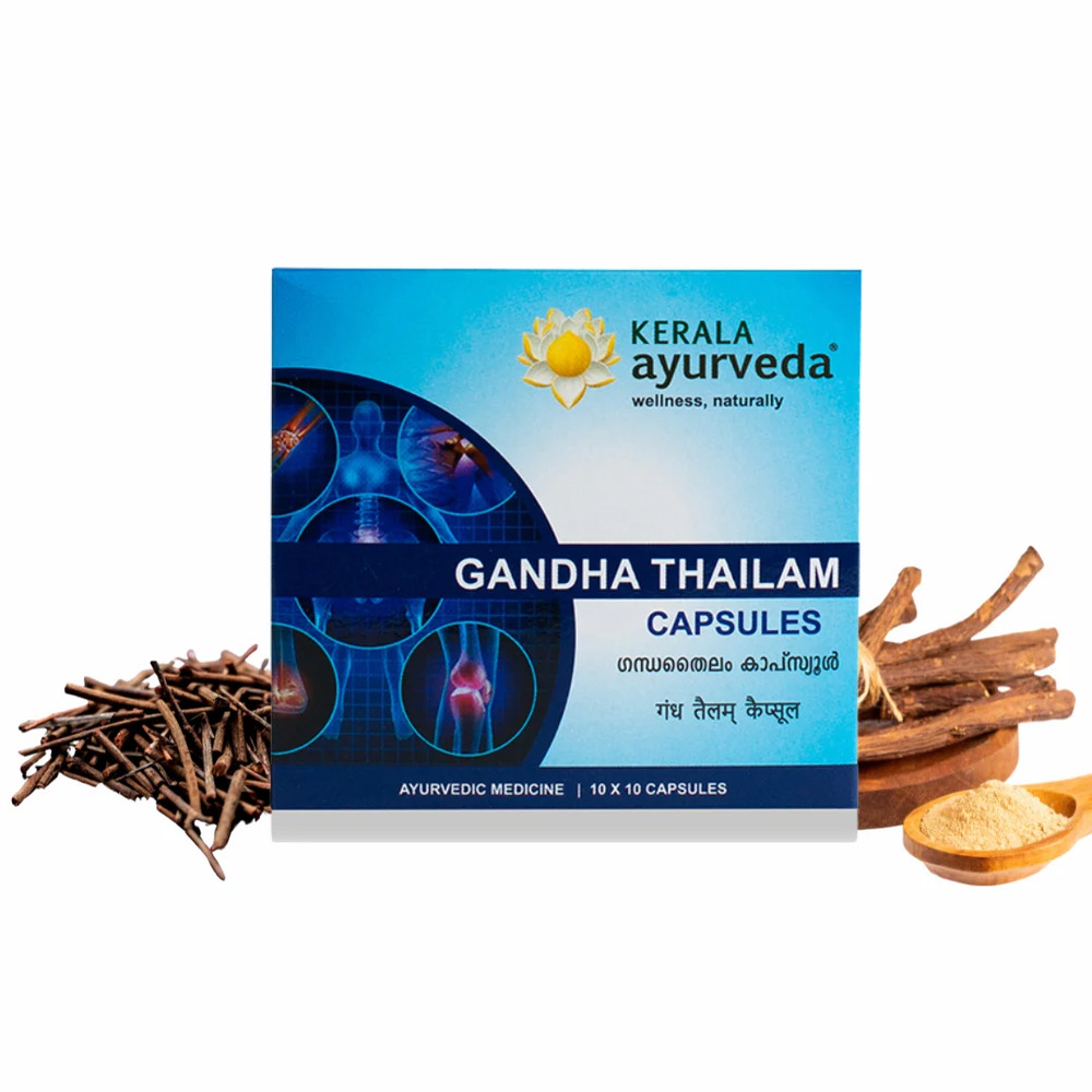 Kerala Ayurveda Gandha Thailam Capsule | Pack Of 100 Tab | For Fast ...