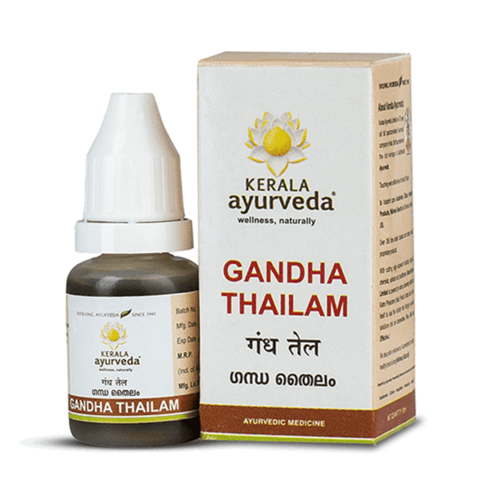 Kerala Ayurveda Gandha Thailam | Pack Of 10 Ml | Helpful For Joint Care ...
