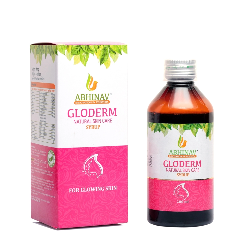 Abhinav Gloderm Syrup || Pack of 200 Ml || Useful for Skin Wellness ...