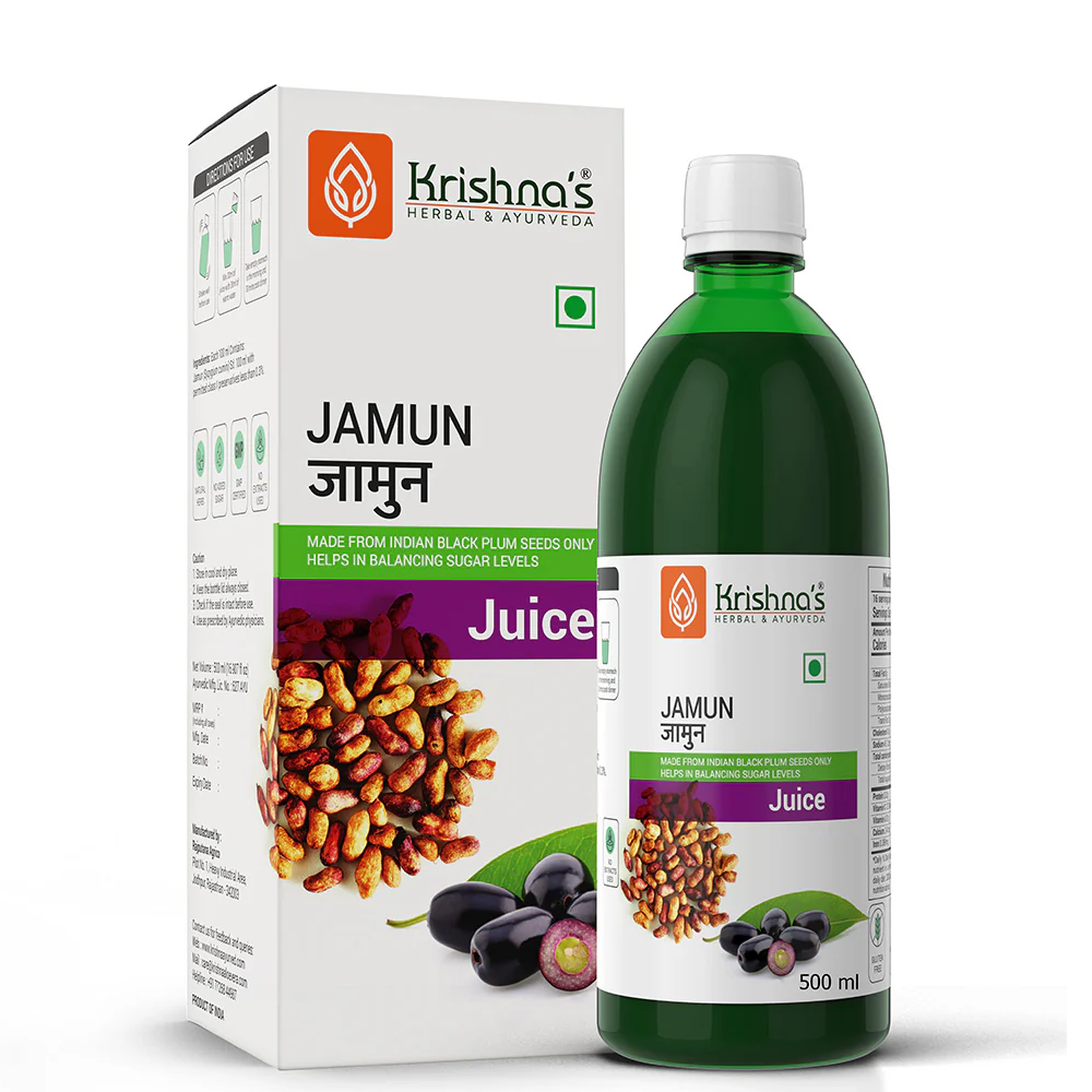 Krishna's Jamun Juice || Pack Of 500 Ml || Useful In Balancing Sugar ...