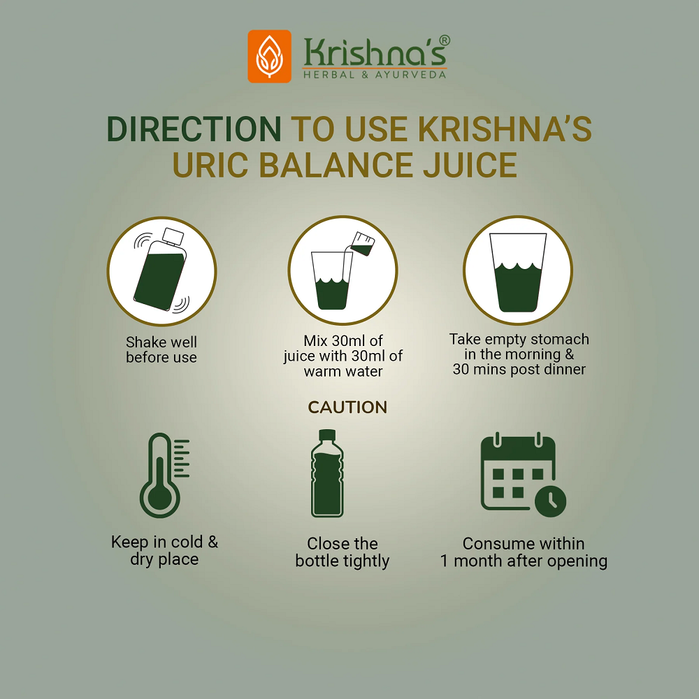Krishna's Uric Balance Juice || Pack Of 1000 Ml || Useful In Balancing ...